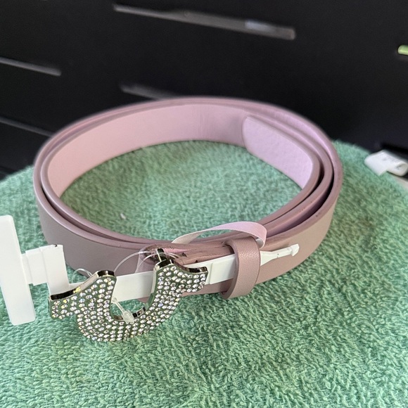 True Religion | Accessories | True Religion Pink Belt With Sparkling ...